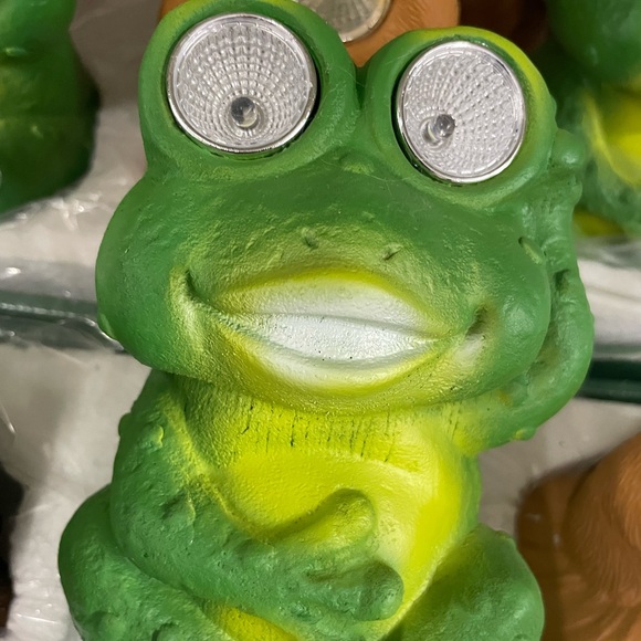 Accents | New Xl Frog Rock Solar Light Eyes 6 | Poshmark